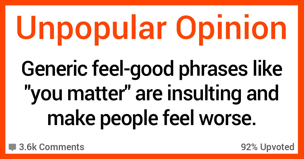 Do Generic Feel-Good Phrases Like “You Are Loved” Just Make Someone ...