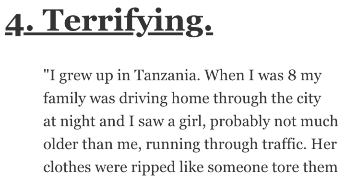 Do You Remember the Scariest Thing You’ve Ever Seen in Your Life ...