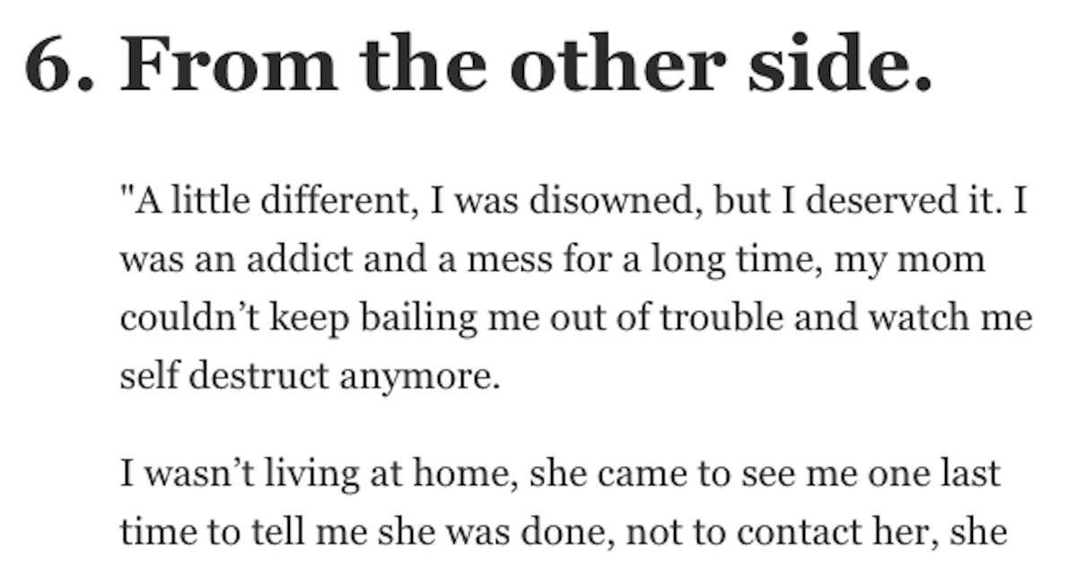 29 People Share Stories About Why They Disowned or Stopped Loving ...