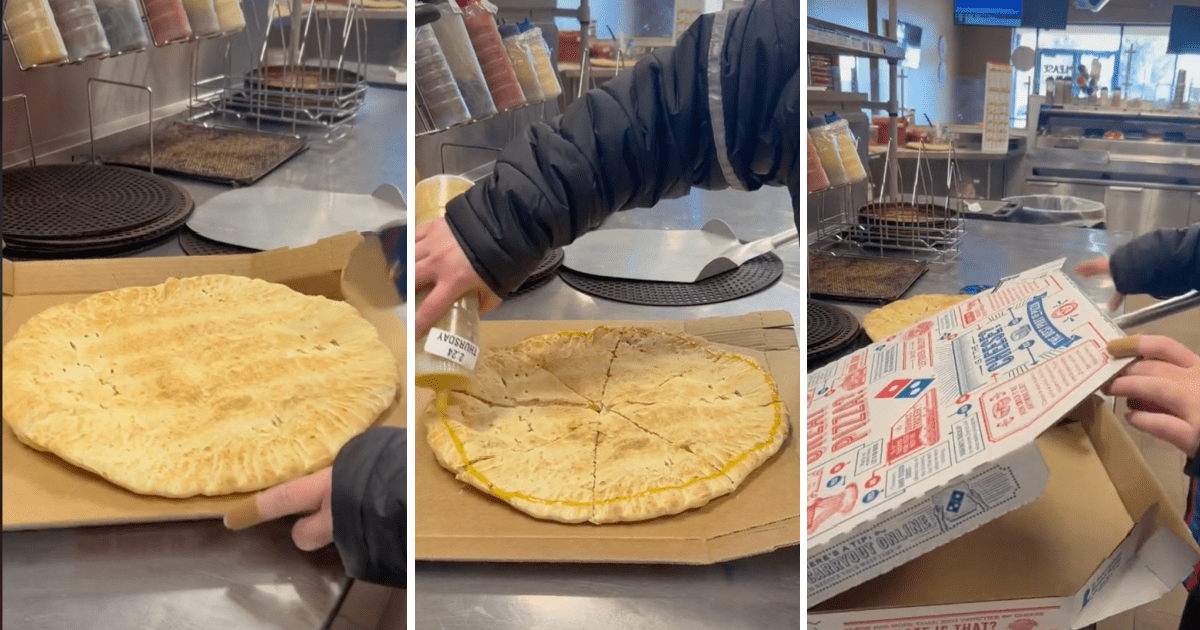 What A "No-Topping Pizza" Looks Like From Domino's