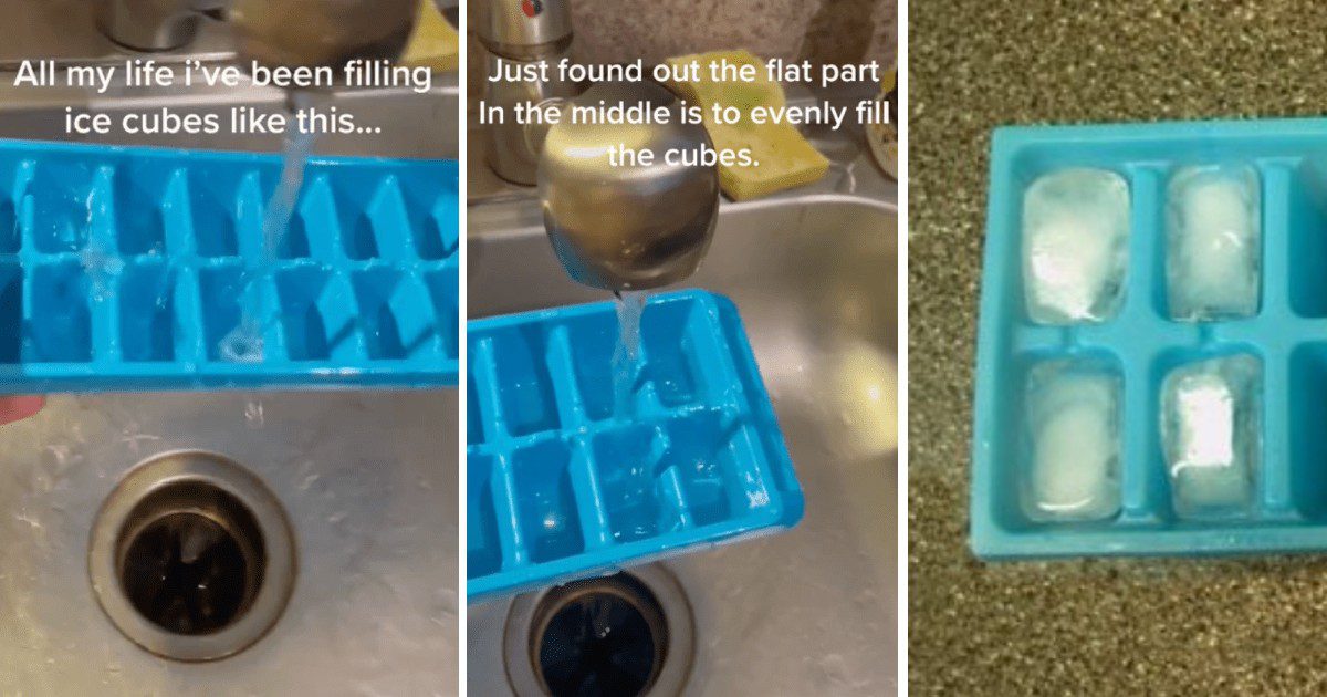 Here's The Reason Ice Cube Trays Have Flat Spots