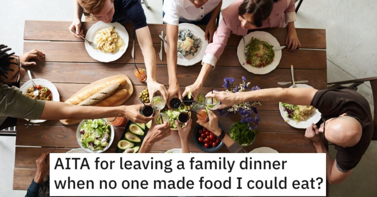 He Left a Family Dinner When There Was No Food He Could Eat. Was He Wrong?