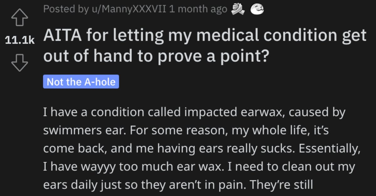 Is This Person Wrong for Letting a Medical Condition Get Out of Hand to ...