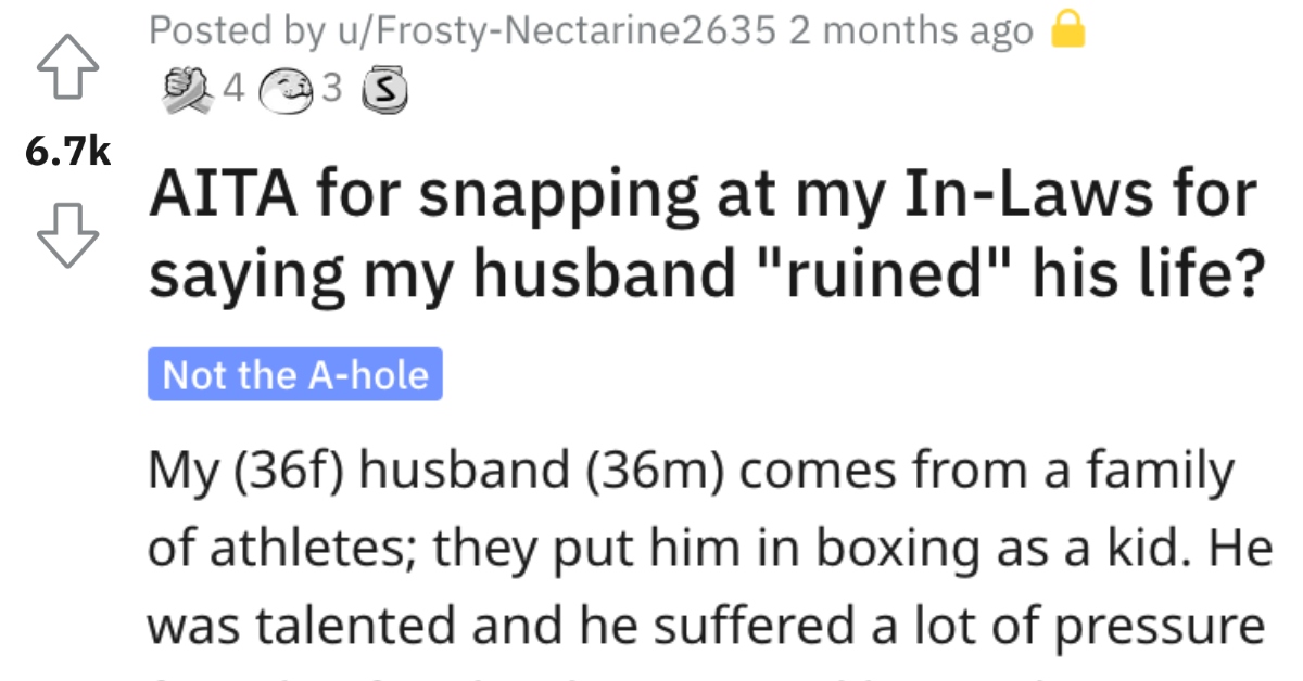 Is She Wrong for Snapping at Her In-Laws? Here’s What People Said.