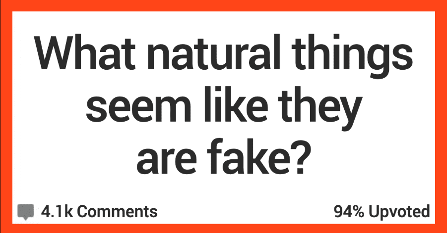 14 People Talk About Natural Things They Think Seem Fake
