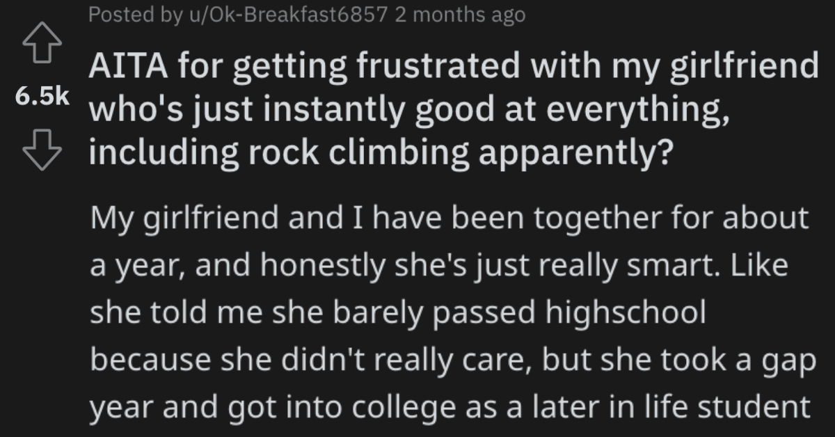 He’s Mad at His Girlfriend Because She’s Instantly Good at Everything ...